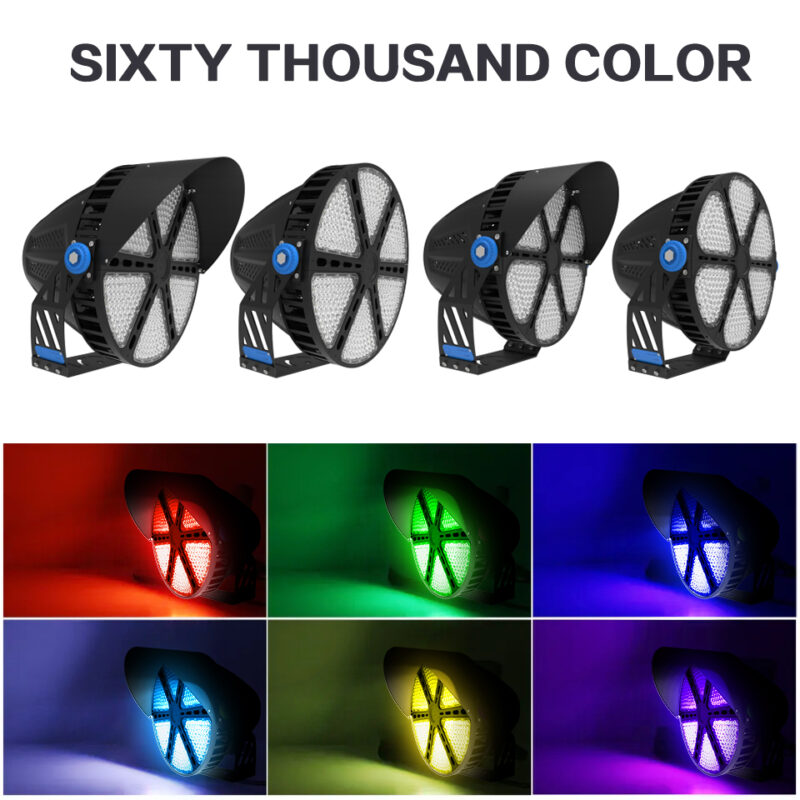 RGB Led Stadium Lights 400watts to 1200watts High Efficiency 5-Years ...